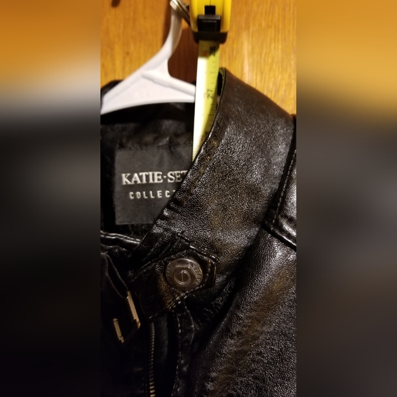 BO Katie Seth | Jackets & Coats | Bo Katie Seth Bomber Leather Jacket ...